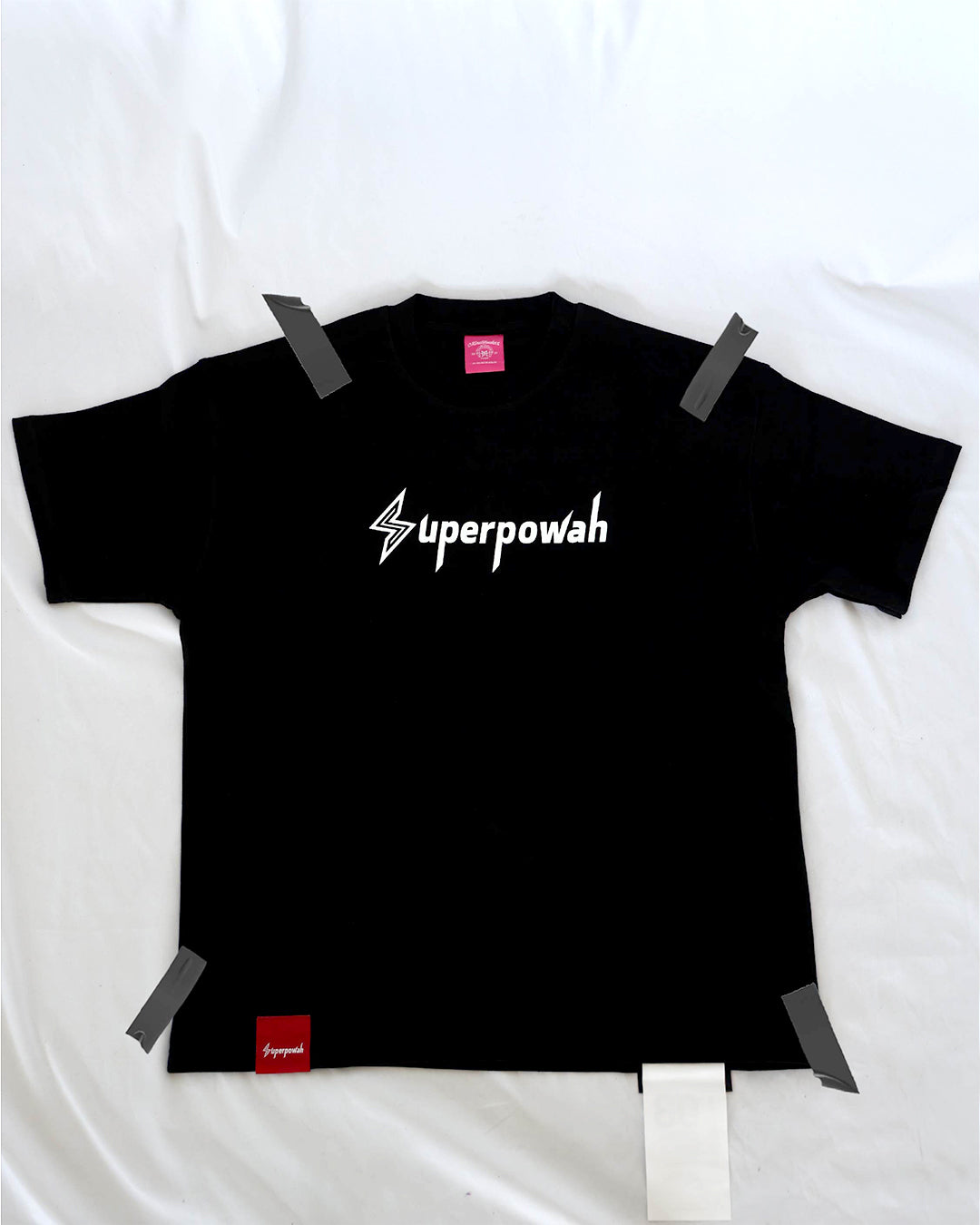 SUPERPOWAH TEE (BLACK/RED) – stu6io